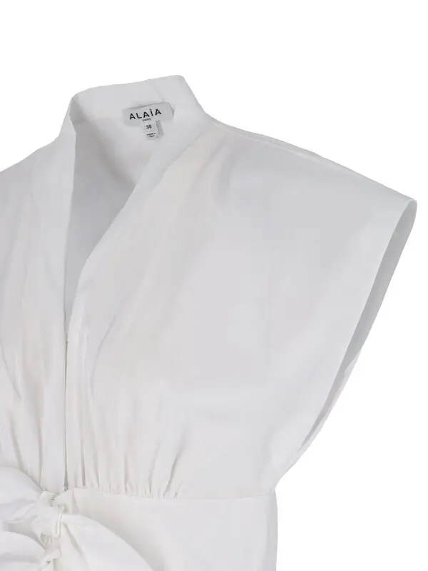 Alaïa Midi Dress In Poplin