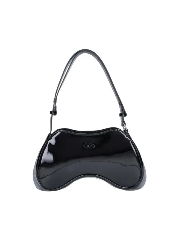DIESEL® Play" Shiny Shoulder Bag - Black