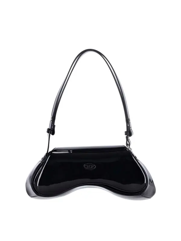 DIESEL® Play" Shiny Shoulder Bag - Black