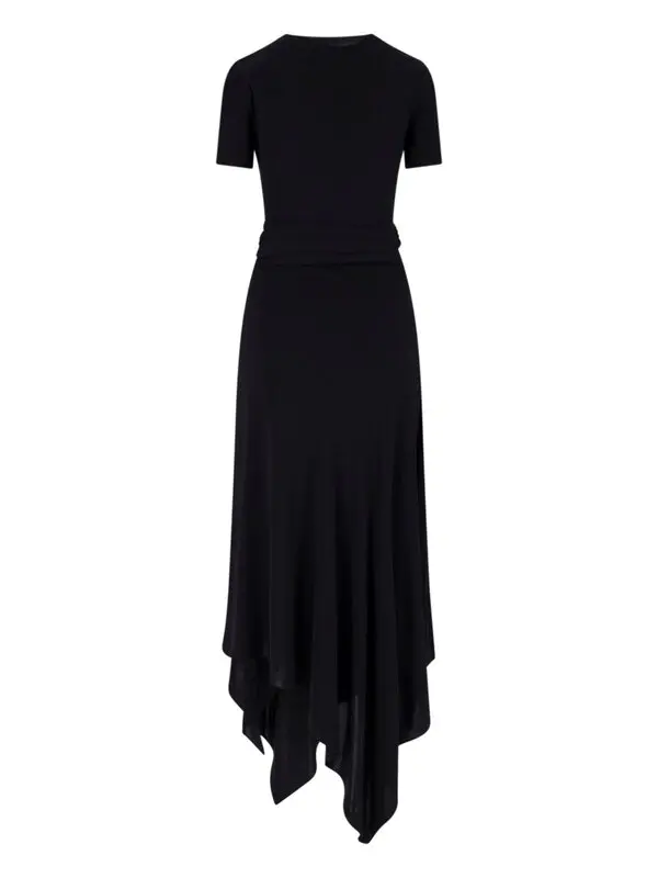 Alaïa Viscose Jersey Maxi Belt Dress
