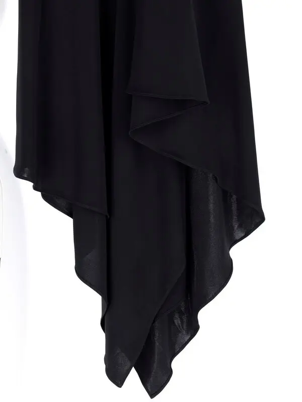 Alaïa Viscose Jersey Maxi Belt Dress