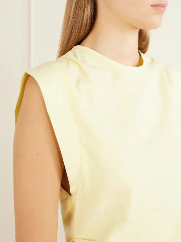 SIR. Rochelle Cropped Cotton Tank - Yellow