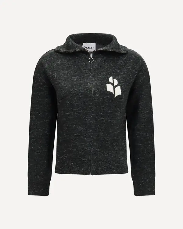 MARANT ETOILE Marant Étoile Coxy High-neck Zip-up Sweatshirt