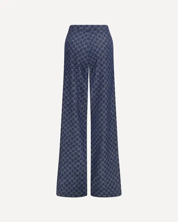 Gucci Gg Cotton Jacquard Denim Pants