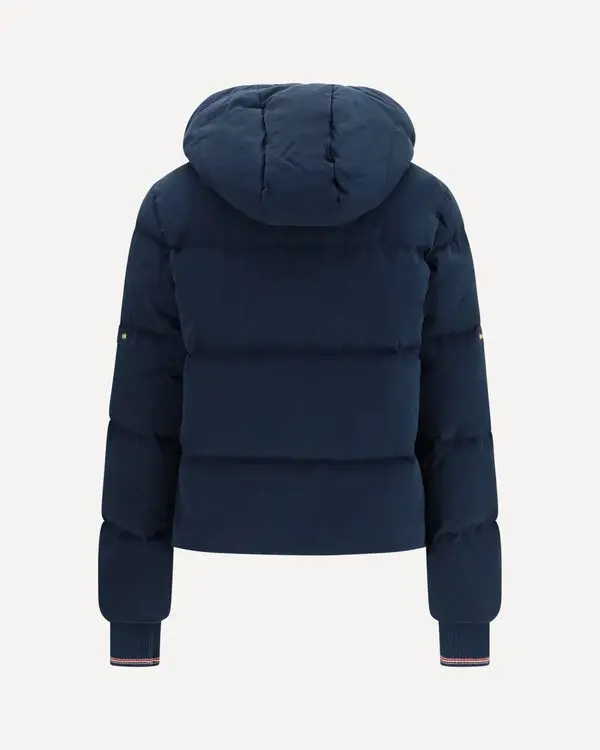 Thom Browne Waxed Technical Puffer Jacket With Hood