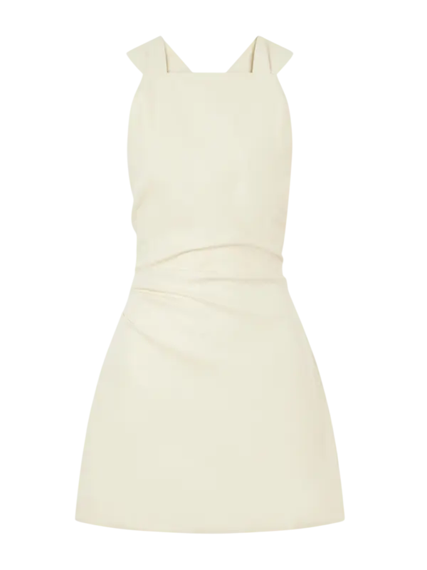 SIR. Thora Open-back Linen Mini Dress - Neutrals