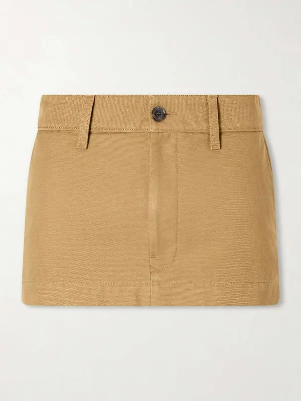 Balenciaga Cotton Cargo Mini Skirt - Beige
