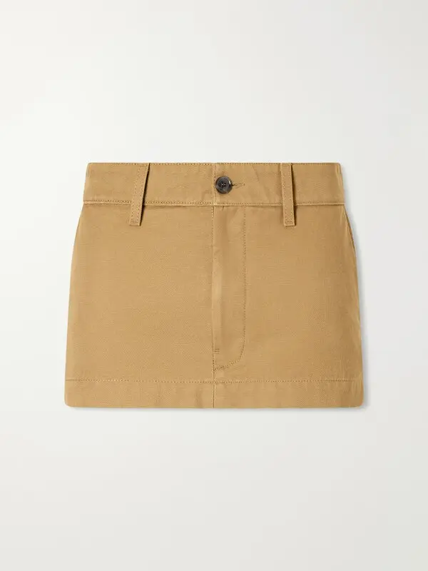 Balenciaga Cotton Cargo Mini Skirt - Neutrals