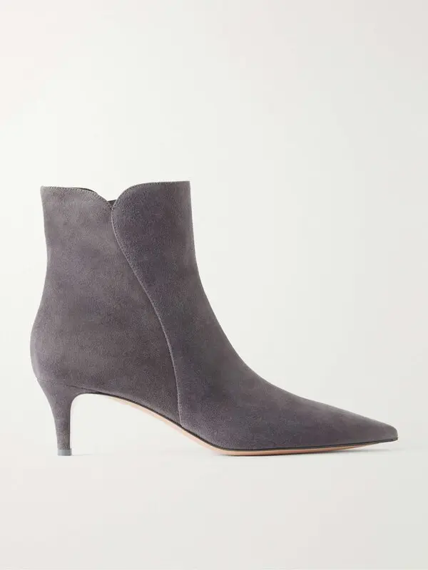GIANVITO ROSSI Levy 55 Suede Ankle Boots