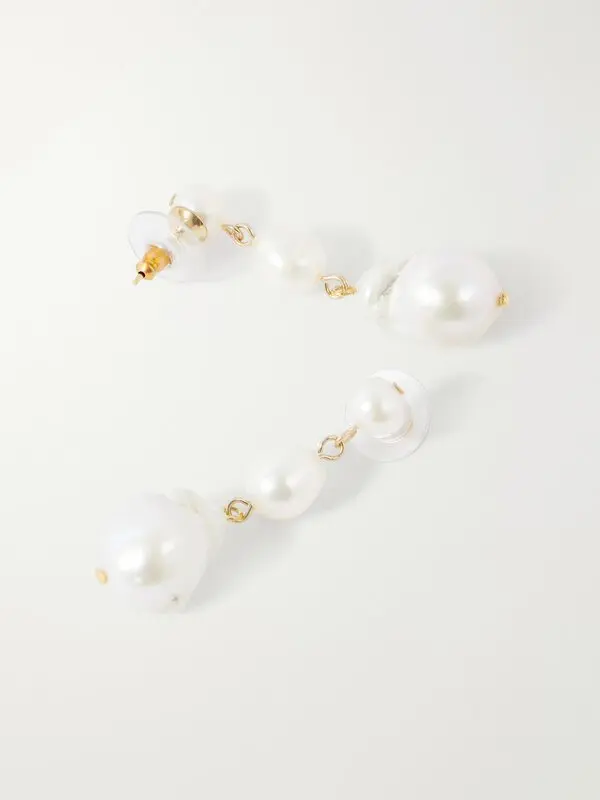 JENNIFER BEHR Amari Pearl Drop Earrings