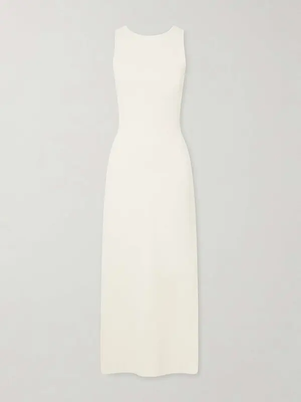 SIR. Saba Embellished Crepe Midi Dress - Ivory