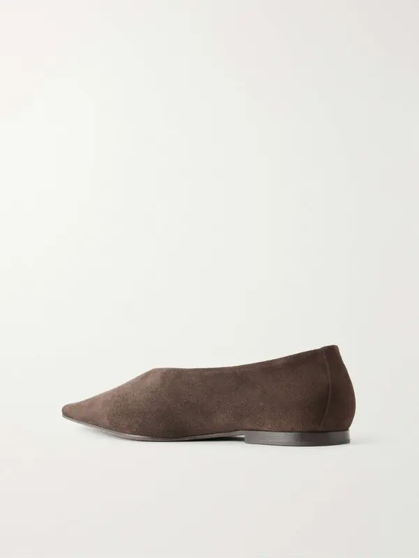 Brunello Cucinelli Suede Ballerina Flats