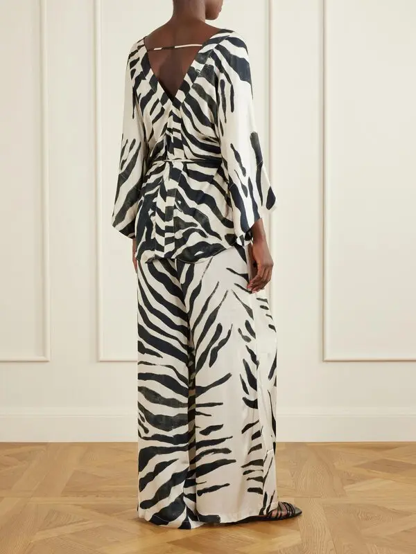 ANDRES OTALORA Desierto Vivo Printed Georgette Blouse
