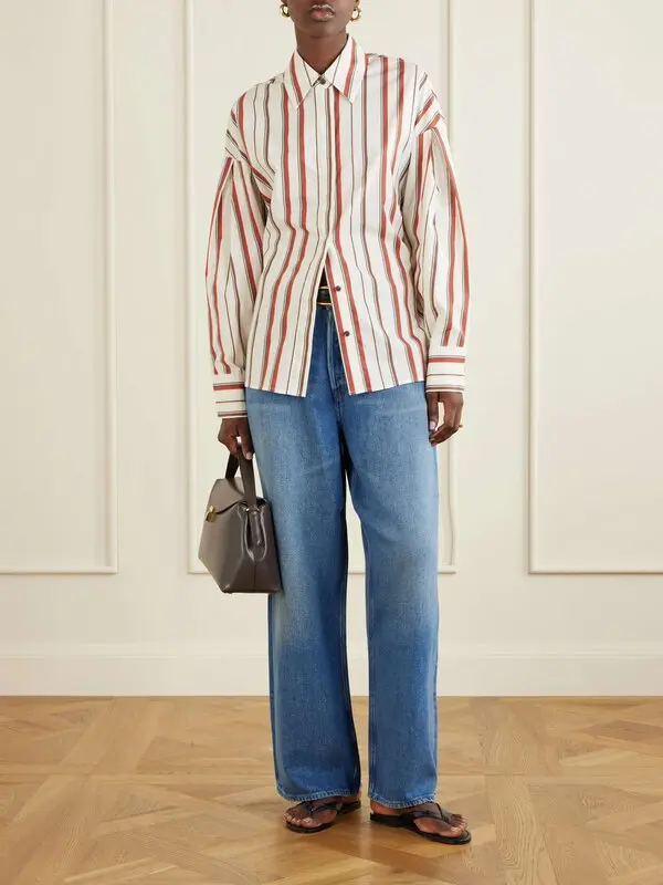 SIR. Alva Striped Cotton-poplin Shirt