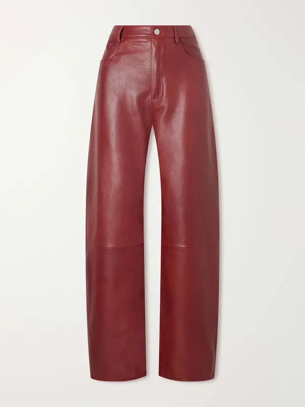 ARMA Leather Wide-leg Pants
