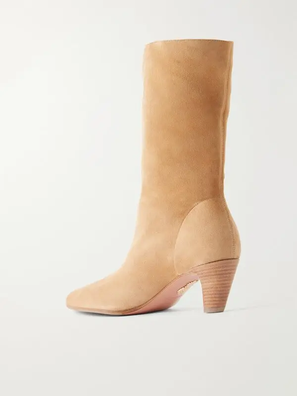 AQUAZZURA Slouchy Suede Ankle Boots