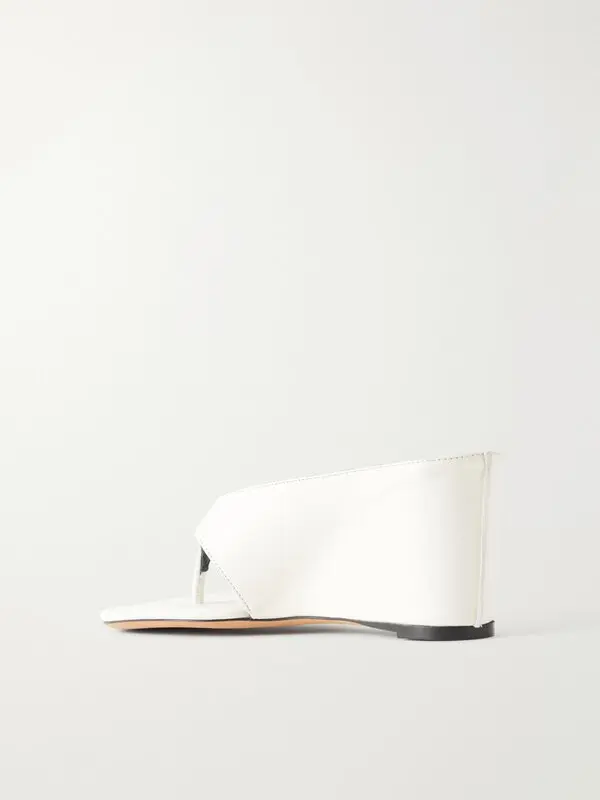 JUDE Yaga Leather Wedge Sandals
