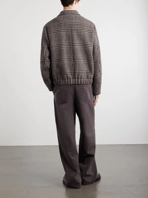 SLOWEAR Montedoro 'il Primo' Checked Stretch-wool Blouson Jacket