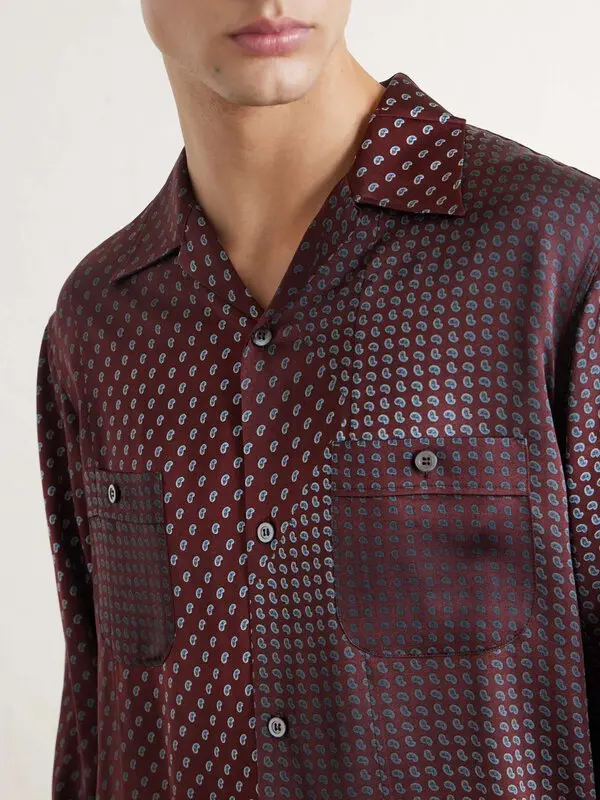 MAISON MARGIELA Paisley-print Satin Shirt