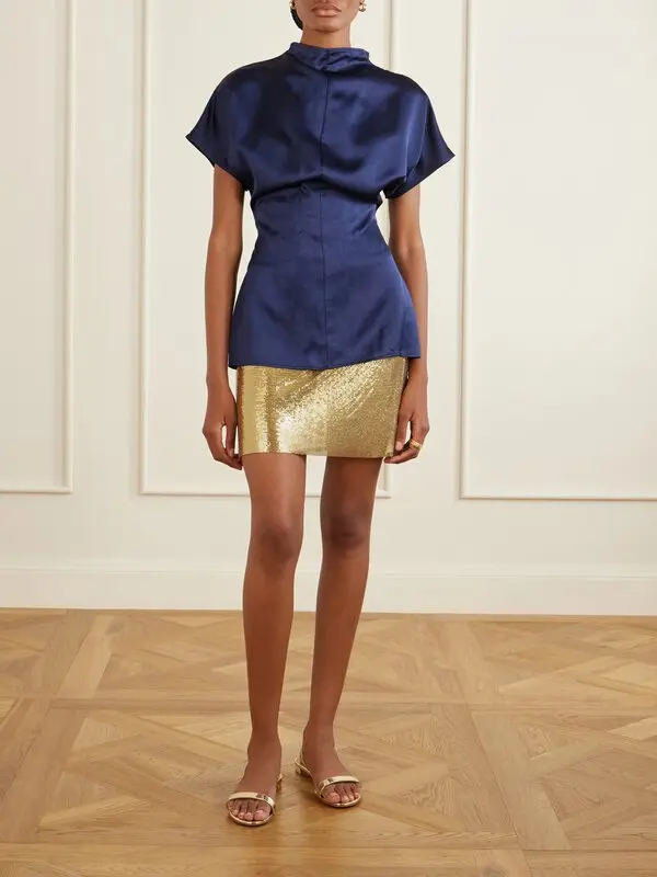 Rabanne Chainmail Mini Skirt - Gold