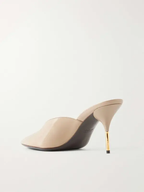 Versace Nyx 80 Leather Mules