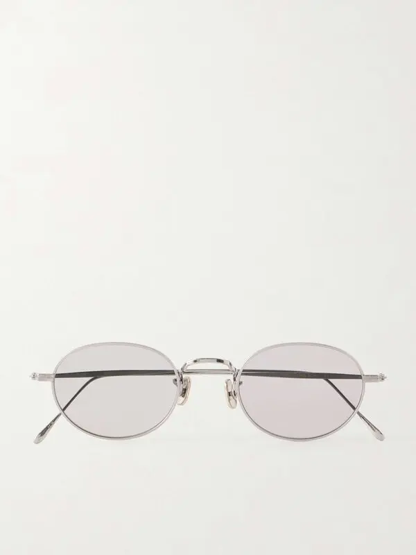 Auralee Eyevan Round-frame Titanium Sunglasses