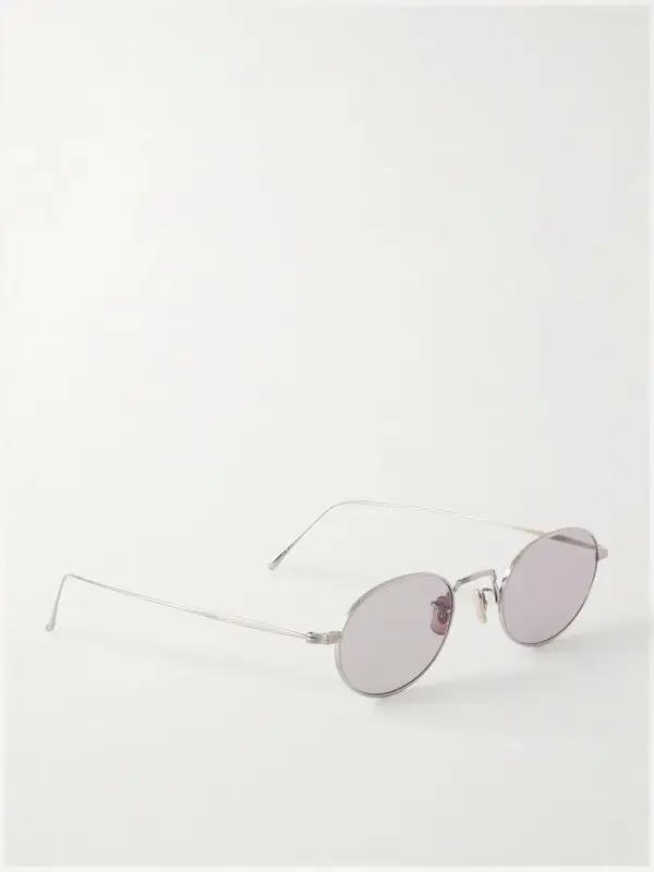 Auralee X Eyevan Round-frame Titanium Sunglasses