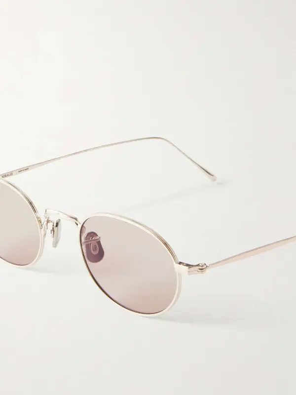 Auralee Eyevan Round-frame Titanium Sunglasses