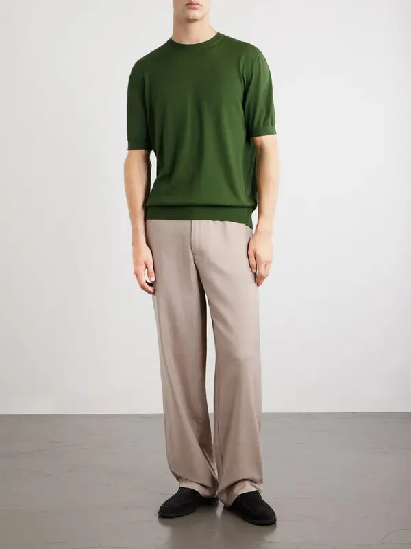 Zegna Knitted Cotton T-shirt