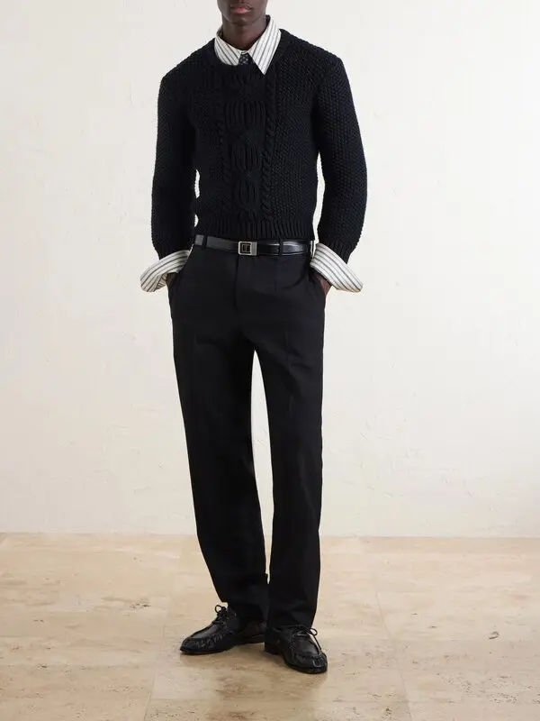 Saint Laurent Knitted Wool Sweater