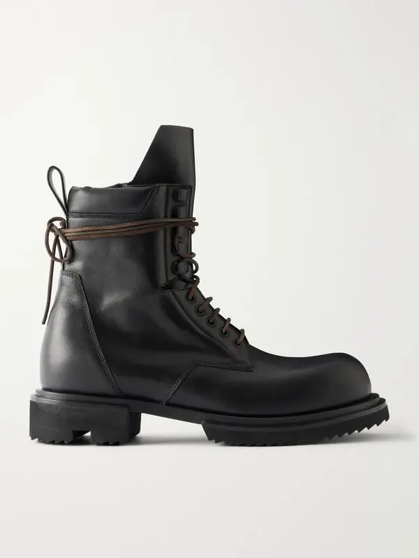 Rick Owens Army Gabe Leather Boots