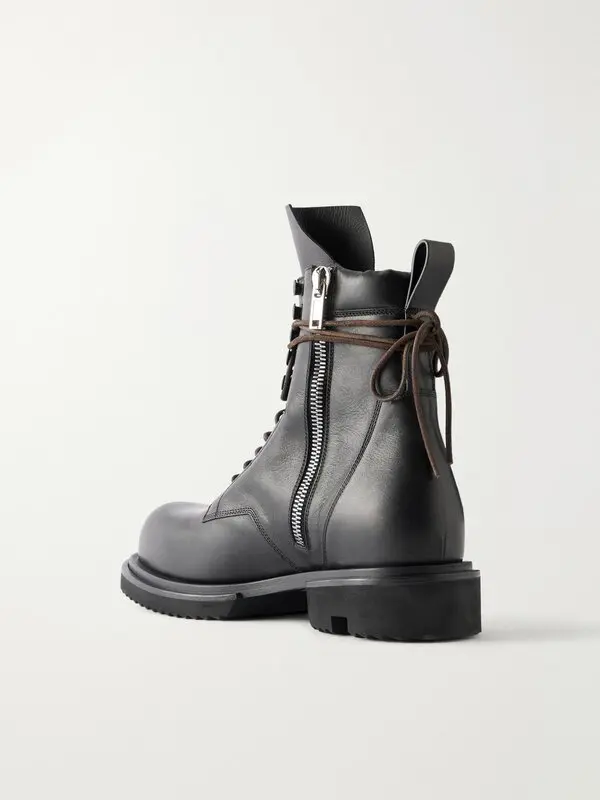 Rick Owens Army Gabe Leather Boots