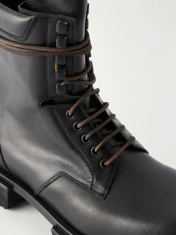 Rick Owens Army Gabe Leather Boots