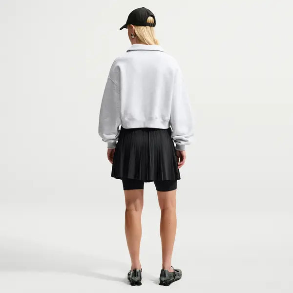 Nike Studio Fleece Medium Weight Oversized Cropped Polo