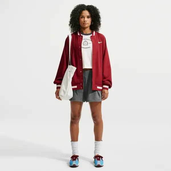 Nike Studio Fleece Lightweight High-waisted Loose Pleated Shorts