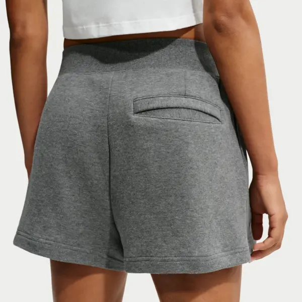 Nike Studio Fleece Lightweight High-waisted Loose Pleated Shorts