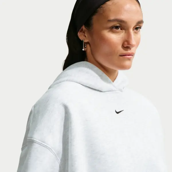 Nike Studio Fleece Oversized Cropped Hoodie