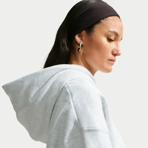Nike Studio Fleece Oversized Cropped Hoodie
