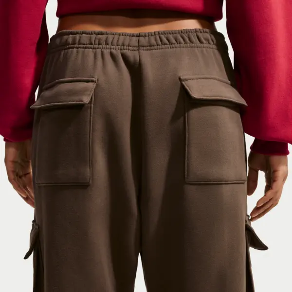 Nike Studio Fleece Oversized High-rise Cargo Pants