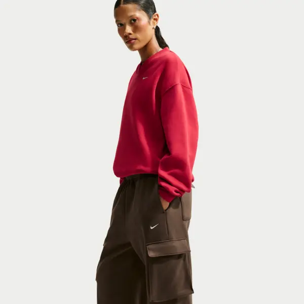 Nike Studio Fleece Oversized High-rise Cargo Pants