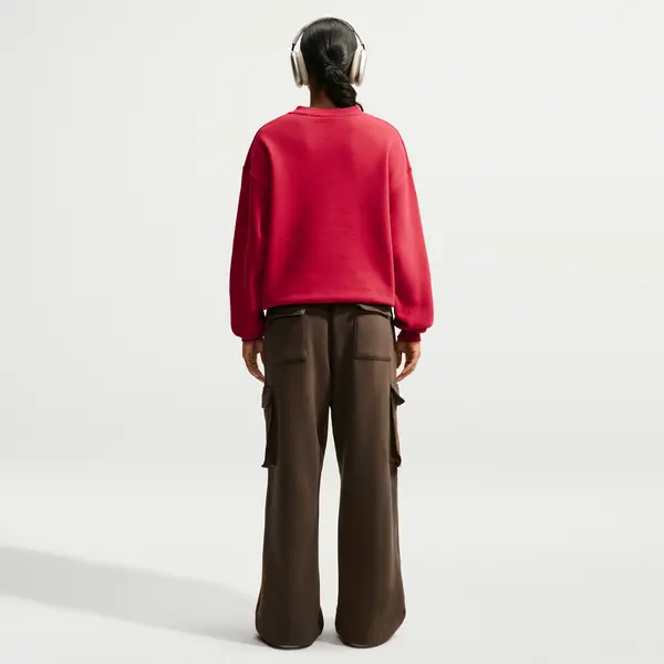 Nike Studio Fleece Oversized High-rise Cargo Pants