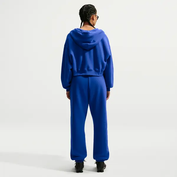 Nike Studio Fleece Medium Weight Oversized Full-zip Cropped Hoodie