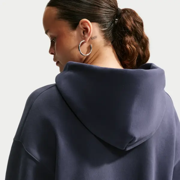 Nike Studio Fleece Medium Weight Oversized Full-zip Cropped Hoodie