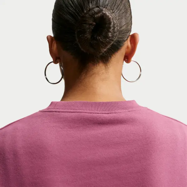 Nike Studio Fleece Oversized Cropped Crew