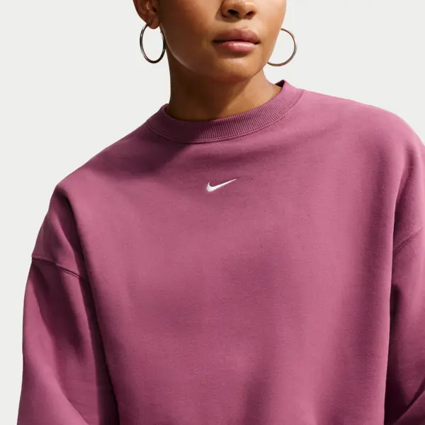 Nike Studio Fleece Oversized Cropped Crew