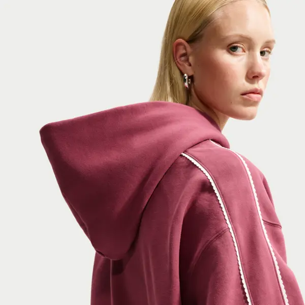 Nike Studio Fleece Medium Weight Cropped Pullover Hoodie