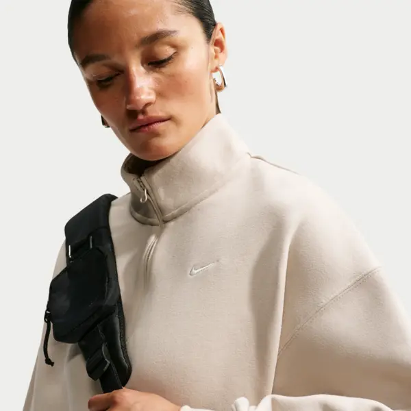 Nike Studio Fleece Cropped 1/4-zip Top