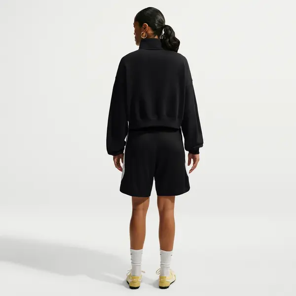 Nike Studio Fleece Oversized 1/4-zip Cropped Top
