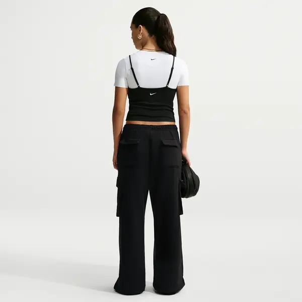 Nike Studio Fleece Oversized High-rise Cargo Pants