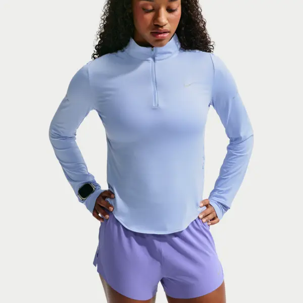 Nike Swift Dri-fit Uv 1/4-zip Running Top